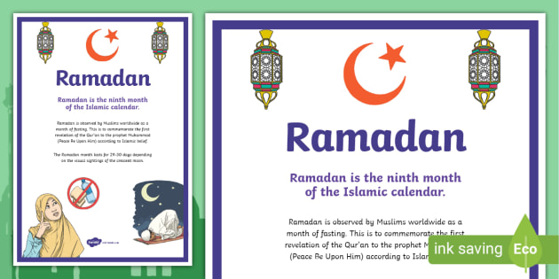 Ramadan A4 Display Poster - Muslim Celebration Resource