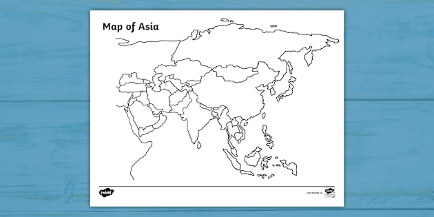 Asia Worksheet Countries Of Asia Asia Continent Asia Map