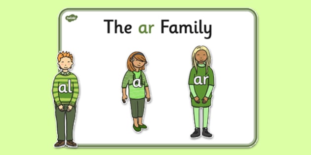 Ar Sound Family Cut Outs (Teacher-Made)