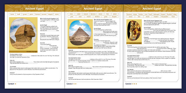 Ancient Egypt Readings | twinkl.com.au