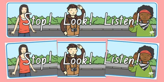 FREE! - Stop! Look! Listen! Display Banner NZ (teacher made)