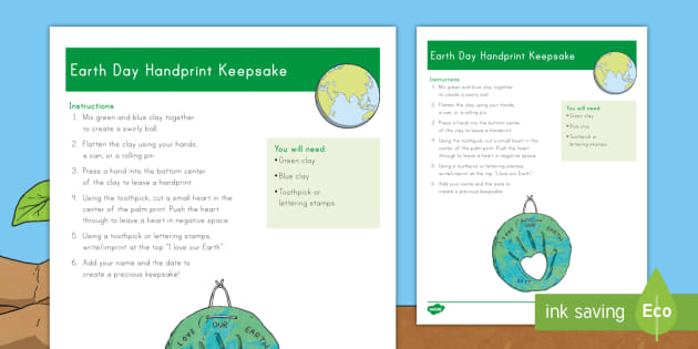 Earth Day Handprint Art Keepsake Craft | Arts and Crafts