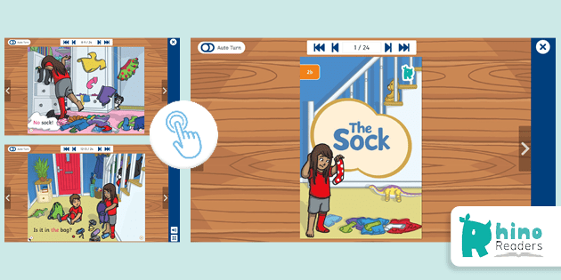 Level 2b Reading Scheme Book: The Sock (teacher made)
