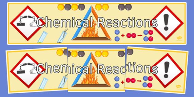 Chemical Reactions Display Banner