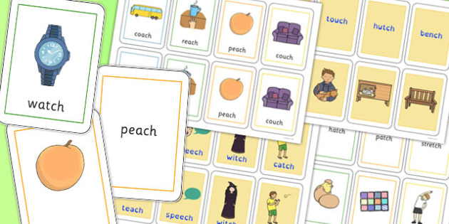 Final Ch Sound Playing Cards (teacher made)