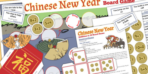 Addition to 10 Chinese New Year Board Game