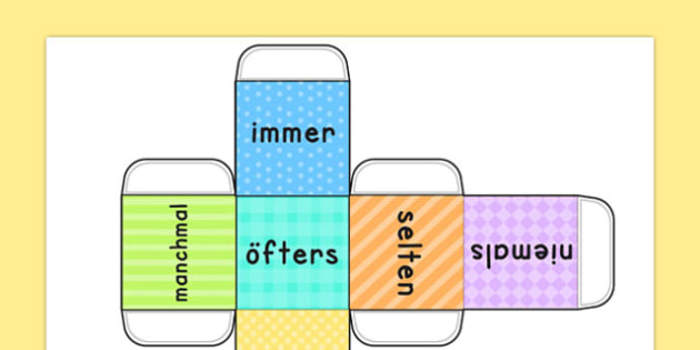 Modal Verb Dice German (teacher made)