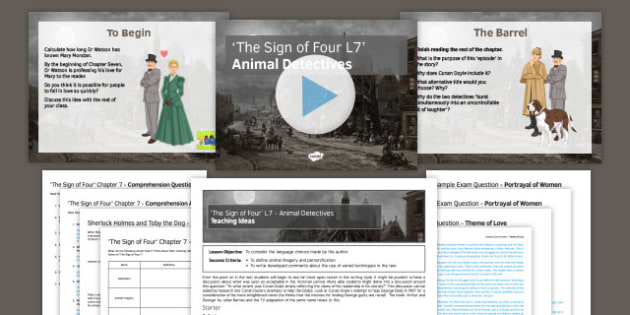 GCSE The Sign of Four Lesson Pack 7: Animal Detectives