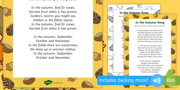 In the Autumn Song (teacher made)