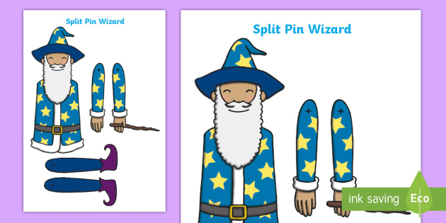 Split Pin Wizard Activity (teacher made)