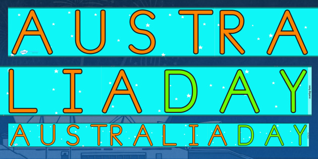 Australia Day Display Borders - australia, australia day