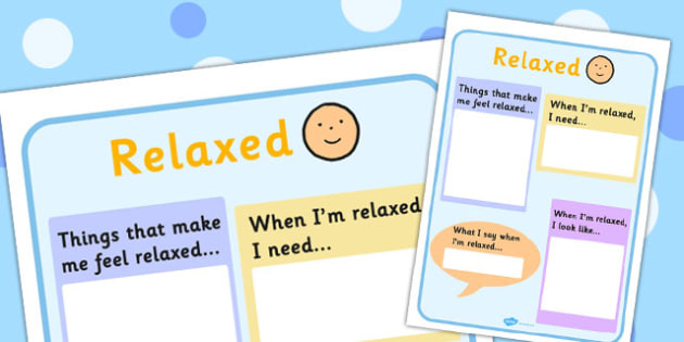 Relaxed Writing Template