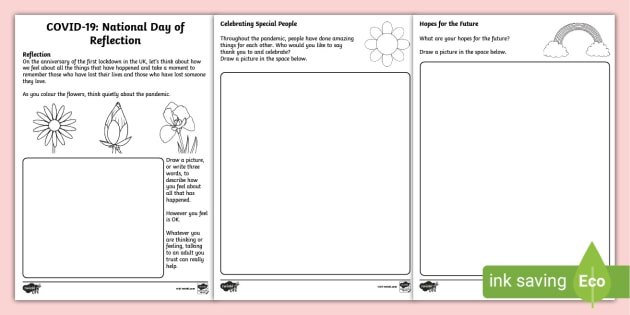COVID-19 National Day of Reflection EYFS Activity