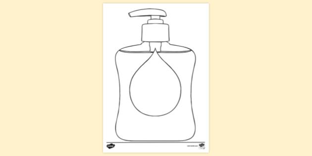 Body Wash Colouring Sheet | Colouring | Colouring Sheets
