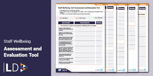 Staff and Teacher Wellbeing Self-Assessment Tool | Twinkl