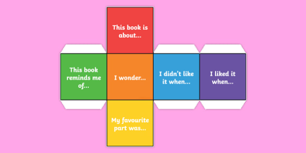 Reading Comprehension Statement Dice Net (teacher made)