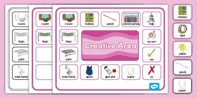 Creative Area Communication Board