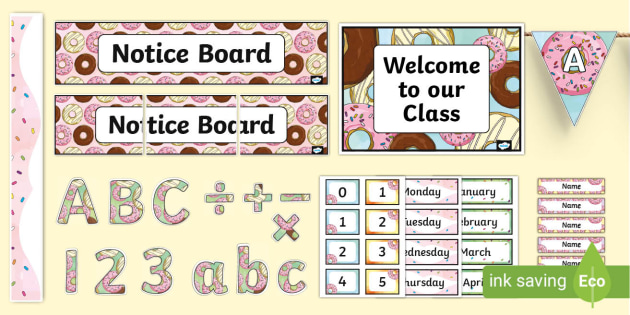 Donut Classroom Display Pack