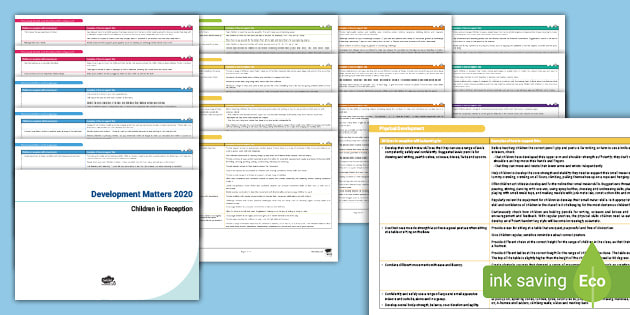 EYFS Development Matters 2020: Reception (Early Adopter)