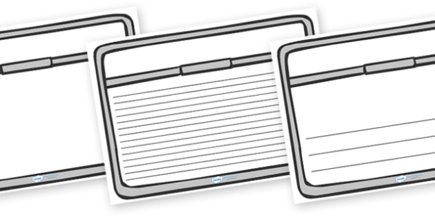 Train Window Page Borders - border, page border, a4 border, template, train