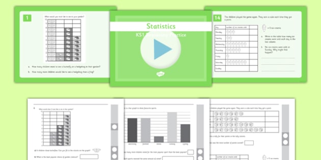 KS1 Reasoning Practice Statistics (teacher made)