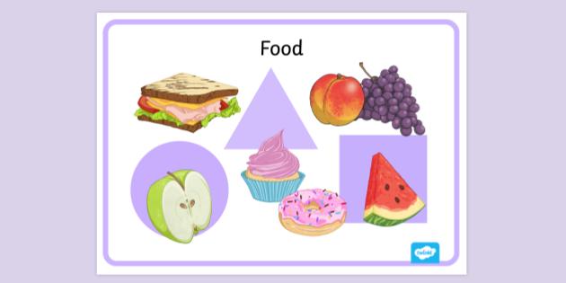 FREE! - Food Pictures Poster for Kids | Display Posters | Twinkl