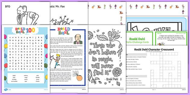 Top 10 Roald Dahl Activity Pack (teacher made)