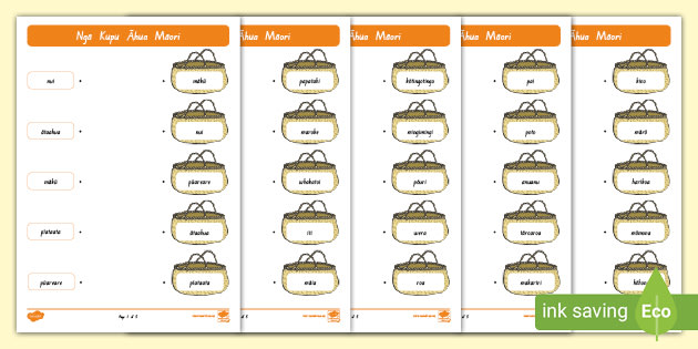 Ngā Kupu Āhua Māori - Māori Describing Words Matching Activity - Te Reo ...