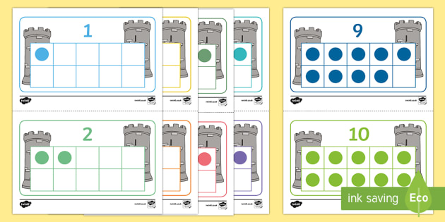 Castle Themed Tens Frames