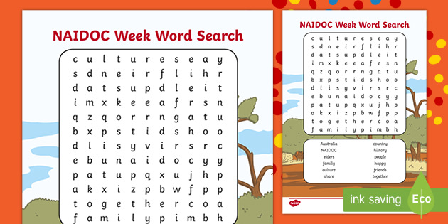 FREE! - NAIDOC Week Word Search (teacher made)