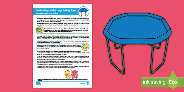 👉 EYFS Creative Ways to Use Large Activity Trays: Comparing Groups Up to 10