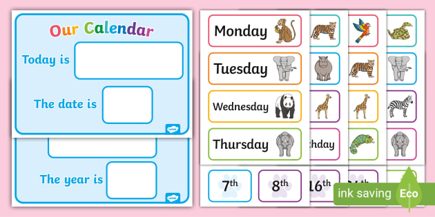 FREE! - Our Calendar Animal Themed (teacher made)