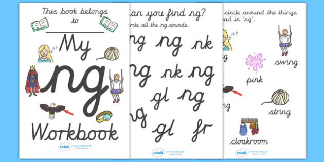 My 'ng' Letter Blend Workbook (Cursive) (teacher made)