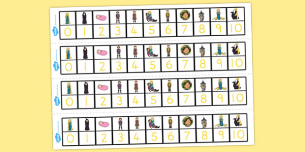 Rapunzel Number Track 0-10
