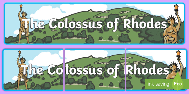 The Colossus of Rhodes Display Banner (teacher made)