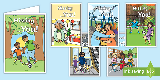 * NEW * Missing You Cards
