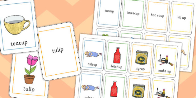 Two Syllable Final 'P' Sound Playing Cards