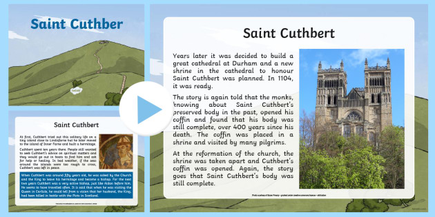 St. Cuthbert Information PowerPoint-Scottish (teacher made)