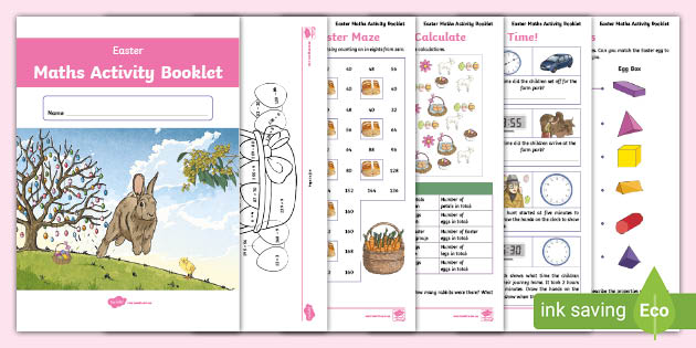 Year 3 Easter Maths Activity Booklet (teacher made)