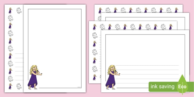 Female Singer Page Border | Page Borders | Twinkl