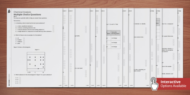Chemistry Multiple Choice Questions | twinkl.com.au