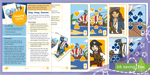 Playing Cards (Pirate-Themed)