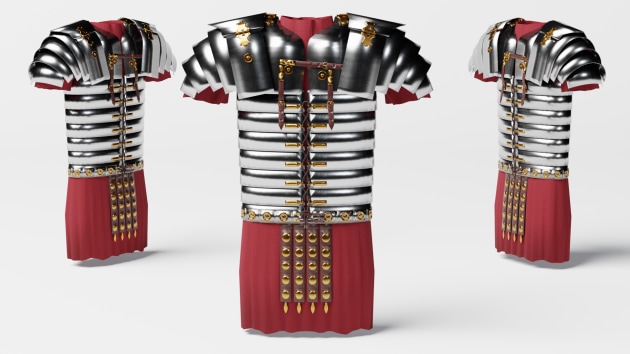 Roman Chest Armour Augmented Reality (AR) 3D Quick Look Model