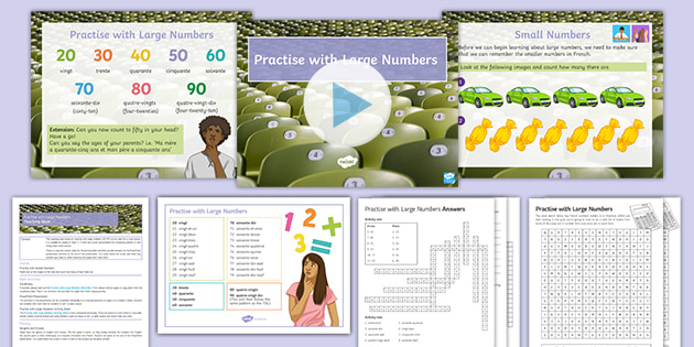 Cover Lesson: Practise with Large Numbers 20-99 Cover Work Lesson Pack ...