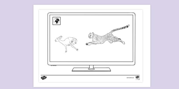 FREE! - TV Programme Colouring Sheet | Colouring Sheets
