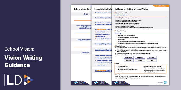 Vision Writing Guidance: School Vision - SLT (teacher made)