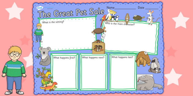 Book Review Writing Frame to Support Teaching on The Great Pet Sale