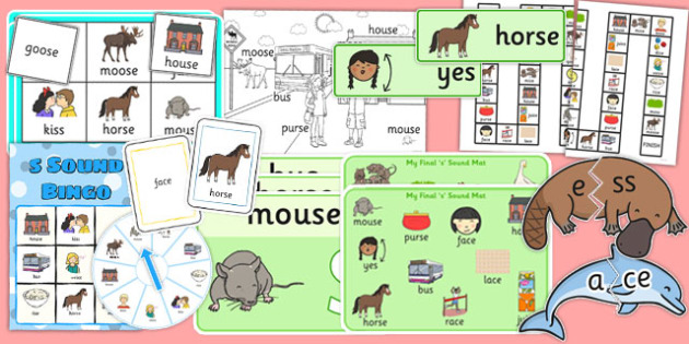 Word Final s Pack (teacher made)