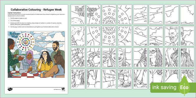 Refugee Week Collaborative Art Activity (Teacher-Made)