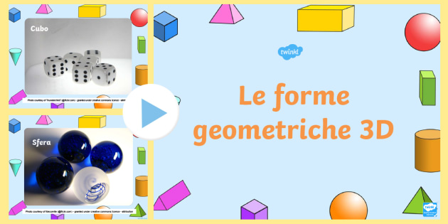 Foto forme geometriche 3D Presentazione Powerpoint
